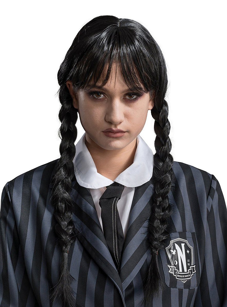 Wednesday wig for adults - maskworld.com