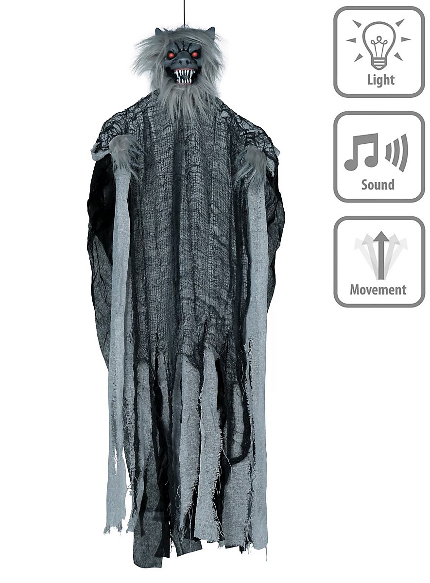 Werewolf Demon - Hanging Figure With Sound And Animation - maskworld.com
