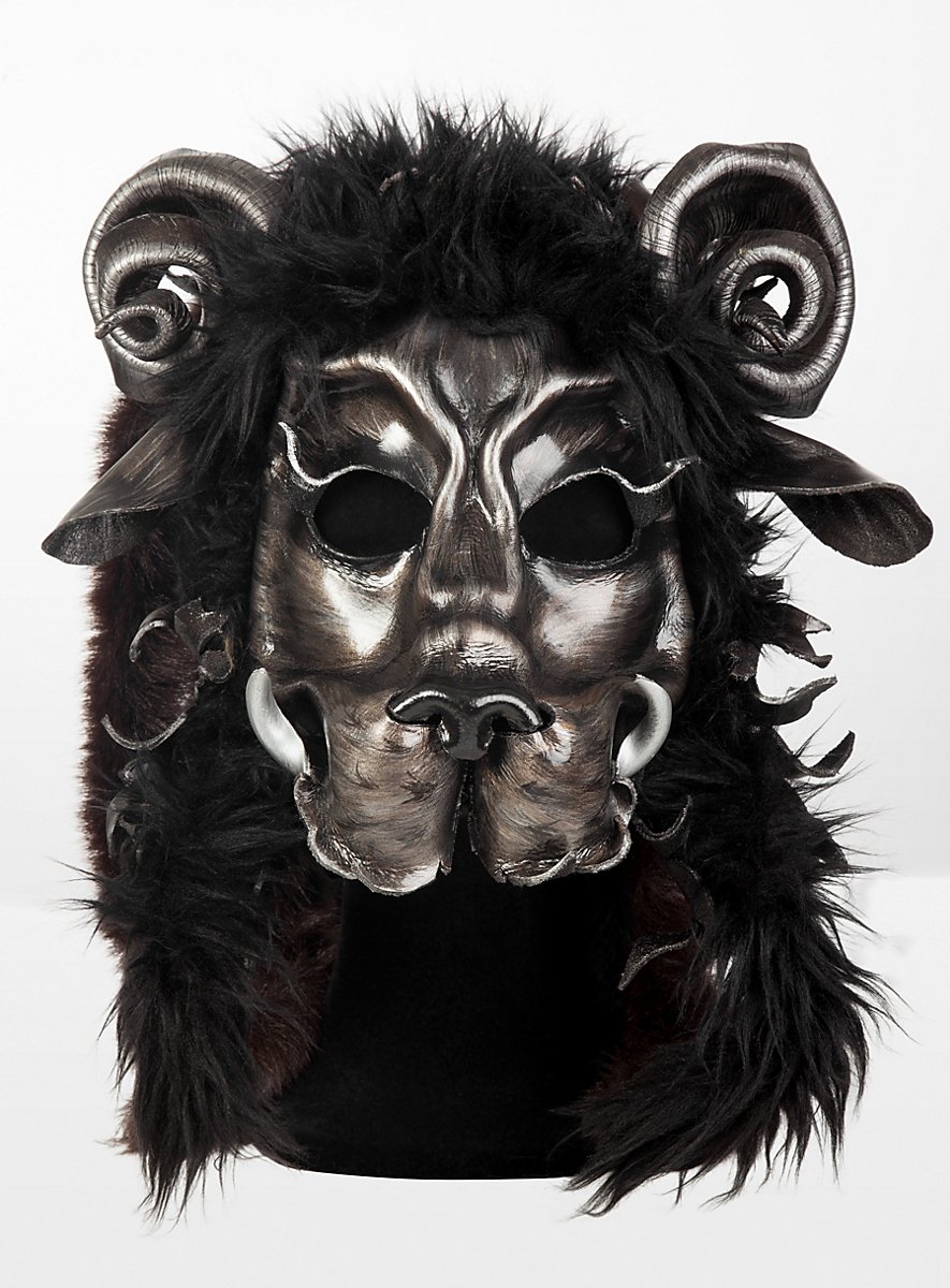 Wildebeest Leather Half Mask - maskworld.com