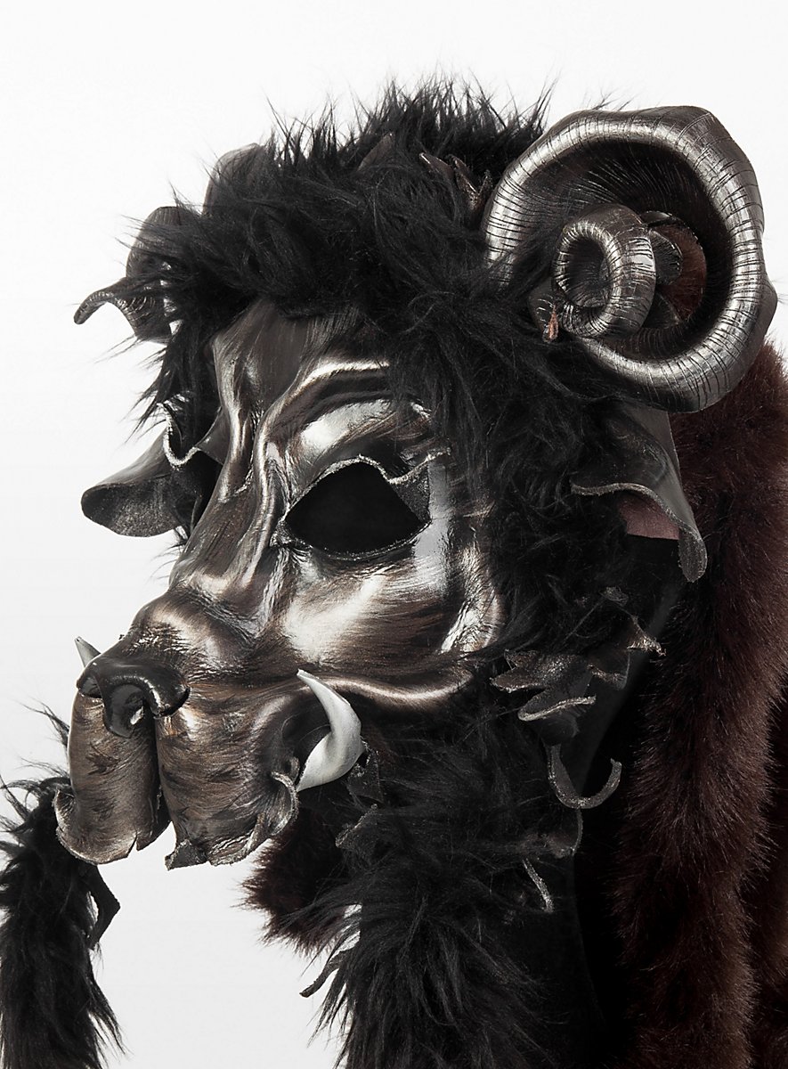 Wildebeest Leather Half Mask - maskworld.com