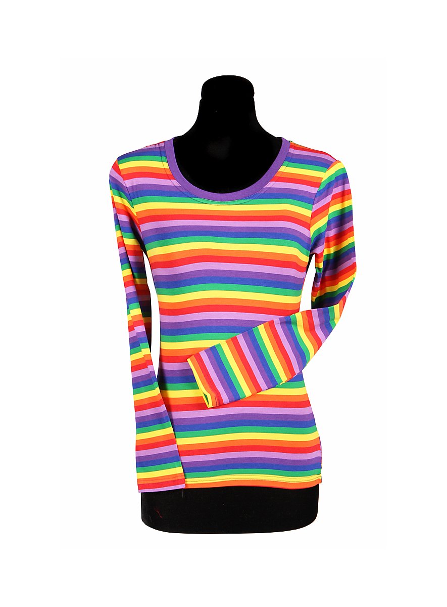 Women's striped shirt, long sleeves, colorful - suitable for everyday ...