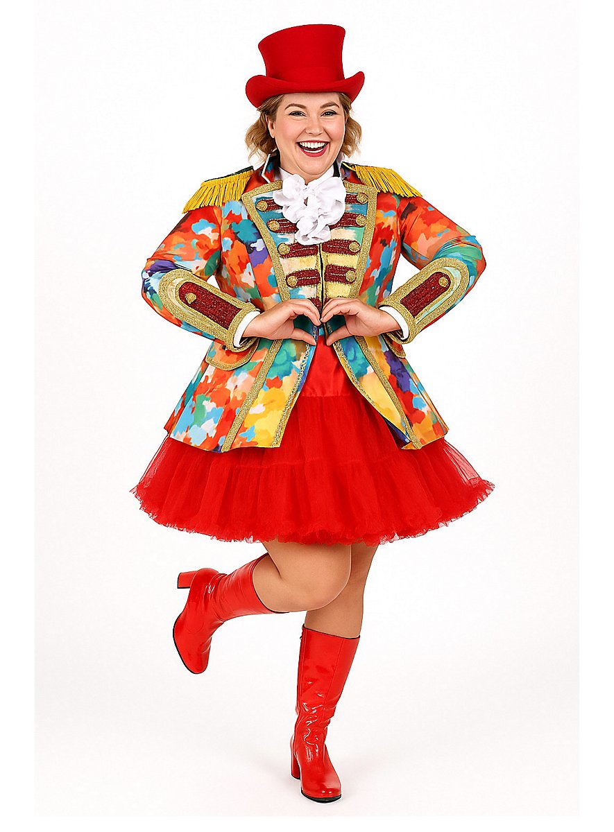 XXL ruffled tutu in red - maskworld.com