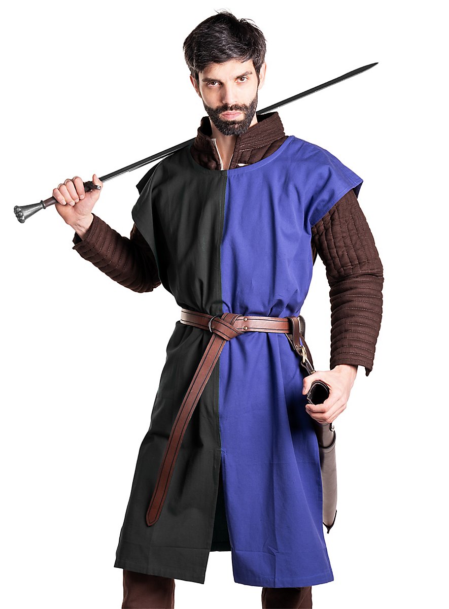 Zweifarbiger Waffenrock schwarz-blau - maskworld.com