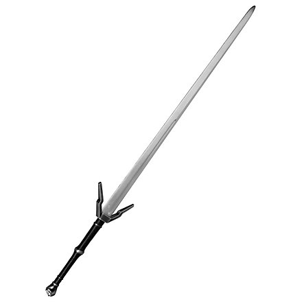 Geralt's silver sword - Wolf heads Larp weapon - superepic.com