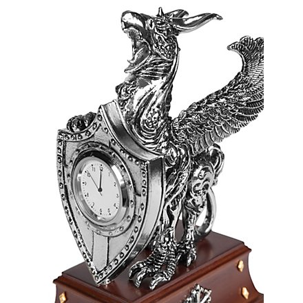 Heraldic Griffin Desk Clock - superepic.com