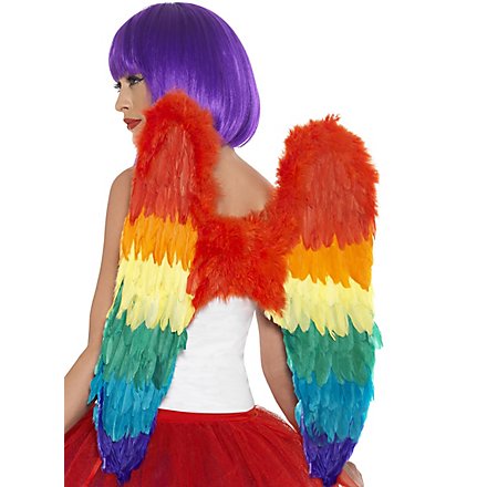 Rainbow feather wings - superepic.com