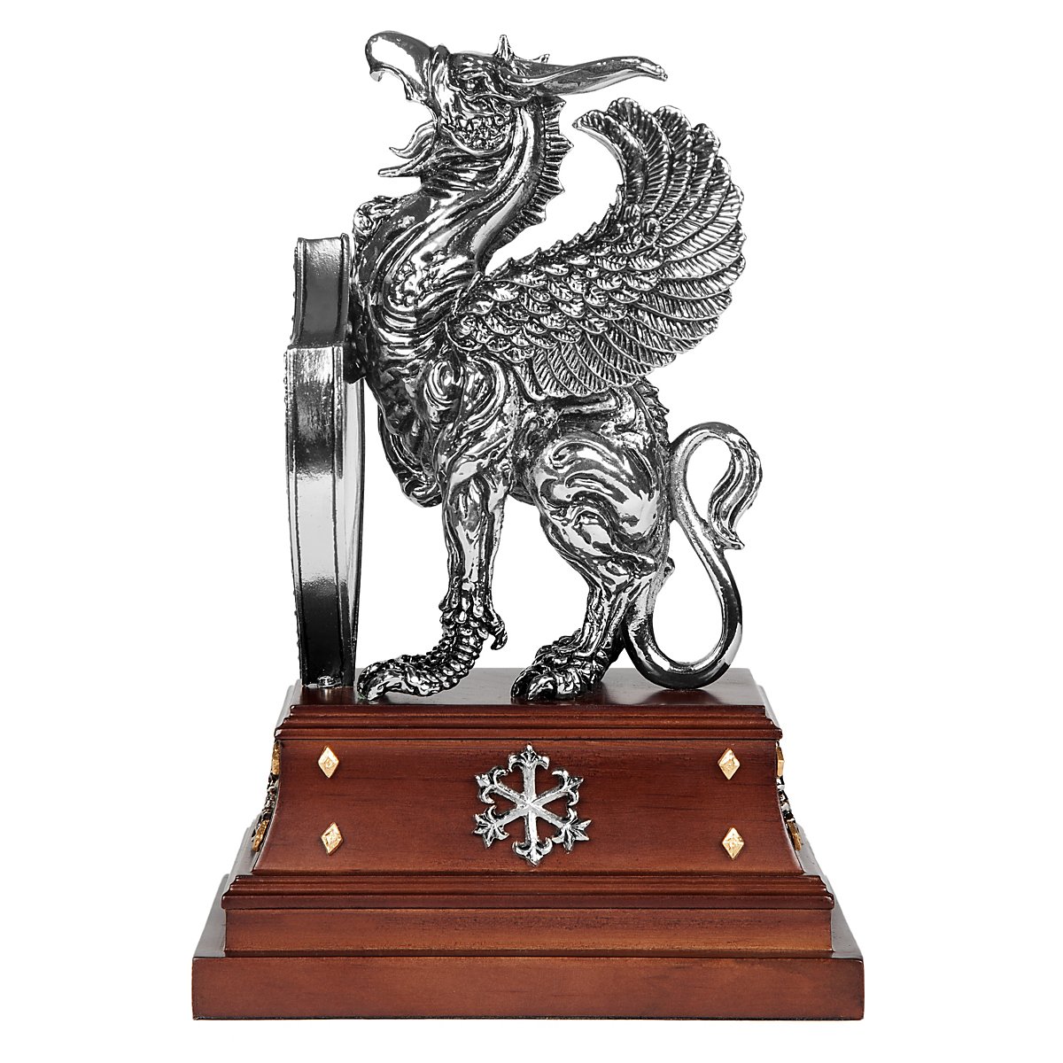 Heraldic Griffin Desk Clock - superepic.com