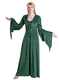 Burgherrin fluwelen jurk groen - maskworld.com